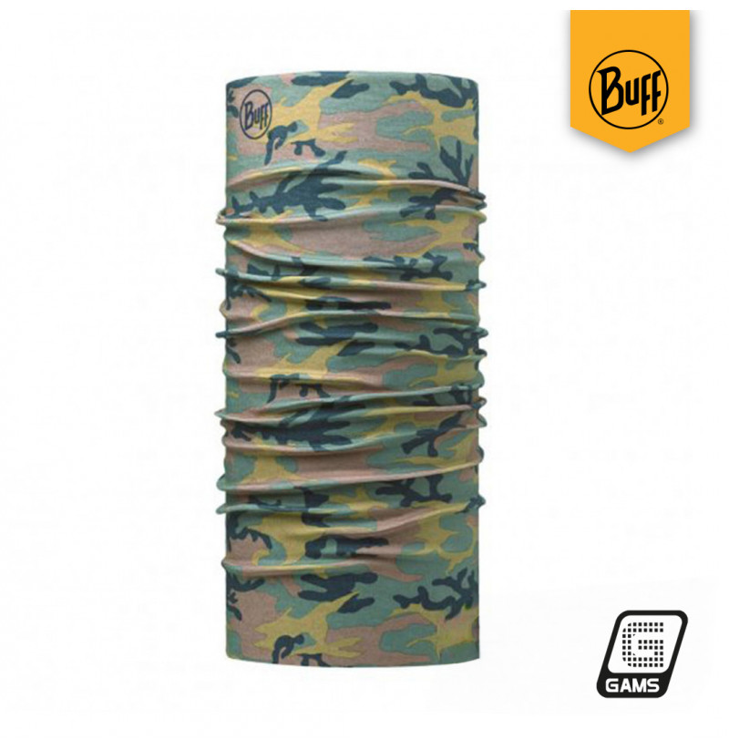Protector térmico de cuello marca BUFF color camuflaje - Gams